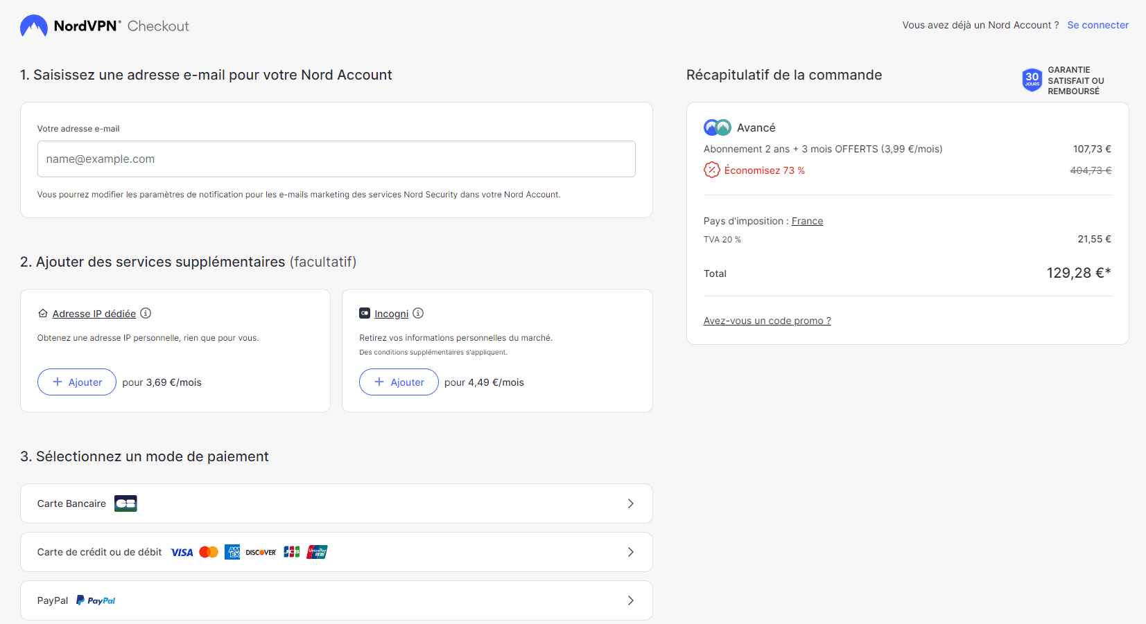 Essai gratuit NordVPN - testez le sans payer en 2025