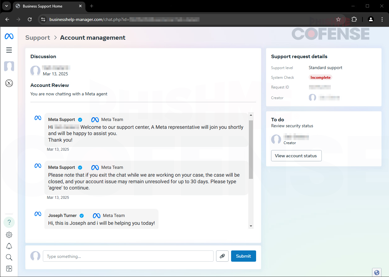 Fake Meta support agent will steal your passwords | Cybernews