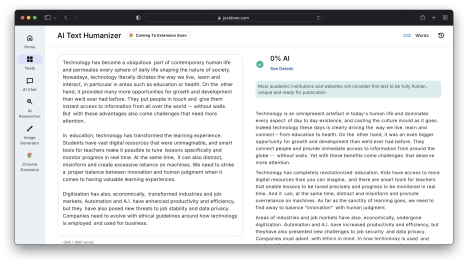 JustDone All-in-One AI Detection and Humanizing Tool Review | Cybernews