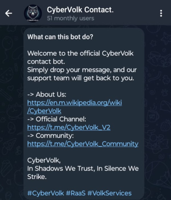 CyberVolk uses Telegram automation to promote ransomware| Cybernews