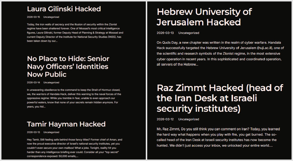 Handala hackers claim 100K email Mossad leak | Cybernews