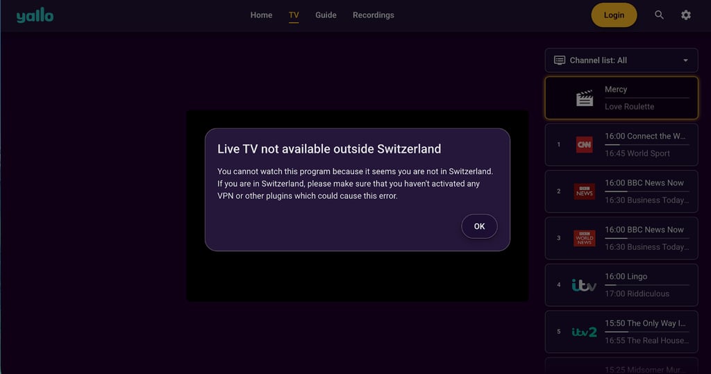 So kannst du yallo TV in Deutschland schauen