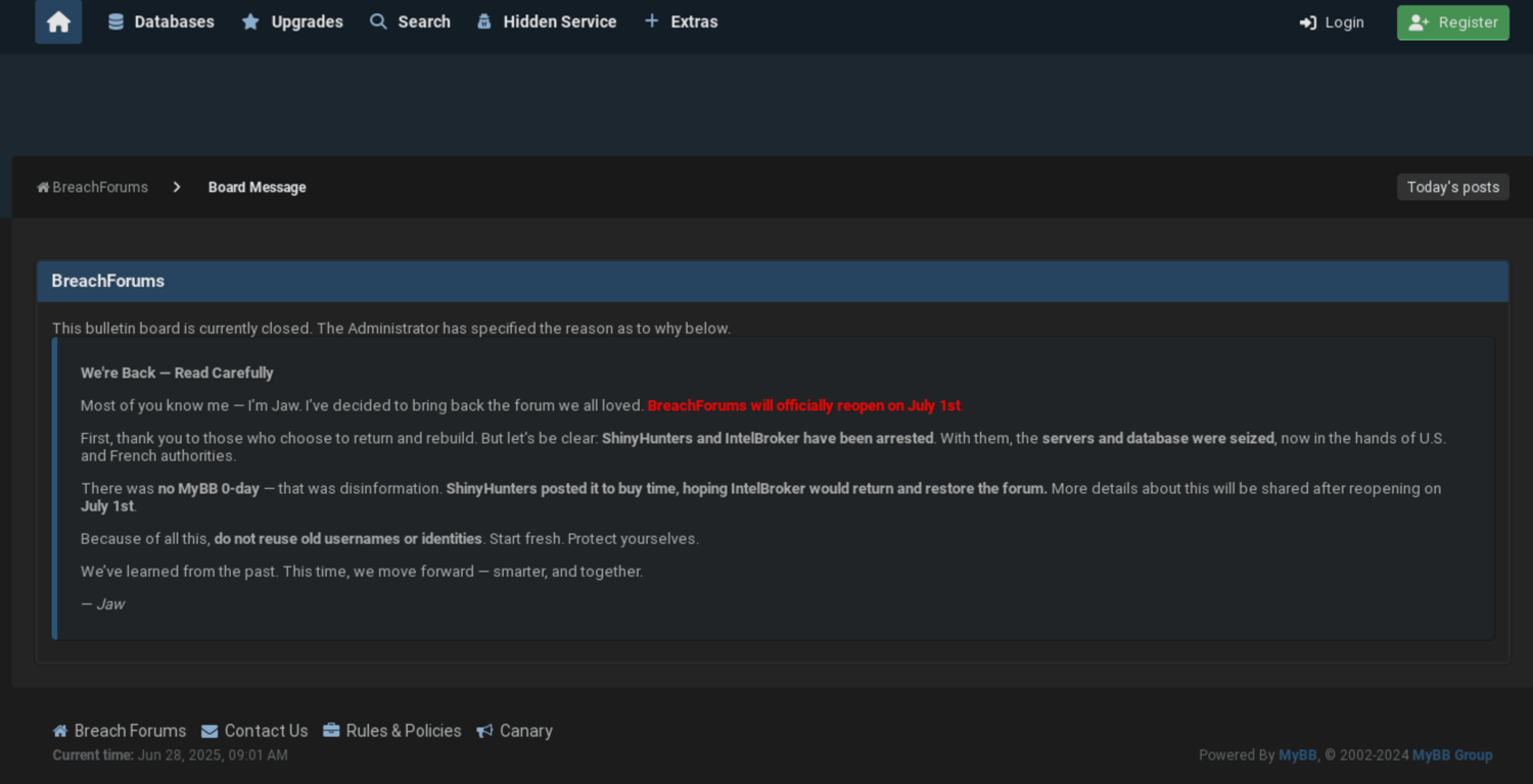 BreachForums rumored to return after hacker's arrest | Cybernews