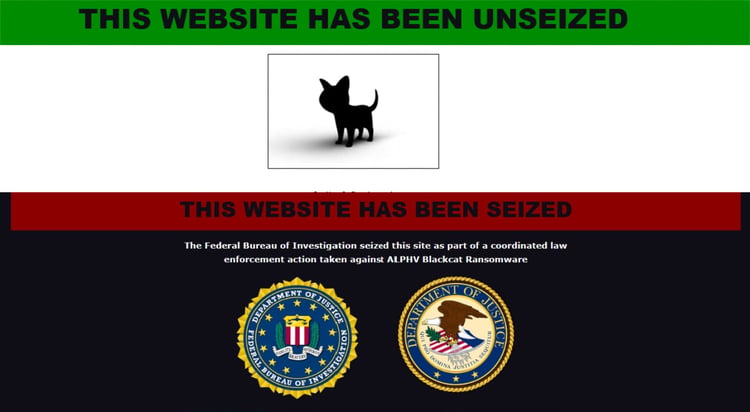ALPHV/BlackCat 'unseized' own website from FBI | Cybernews
